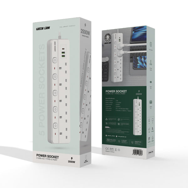 Green Lion Power Socket 2 USB – The Trend Store